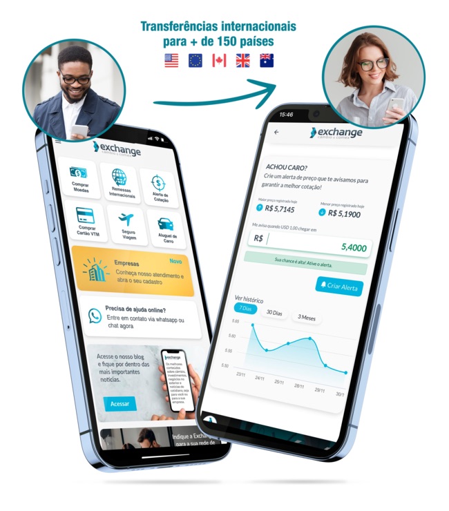 Exchange a melhor taxa de câmbio